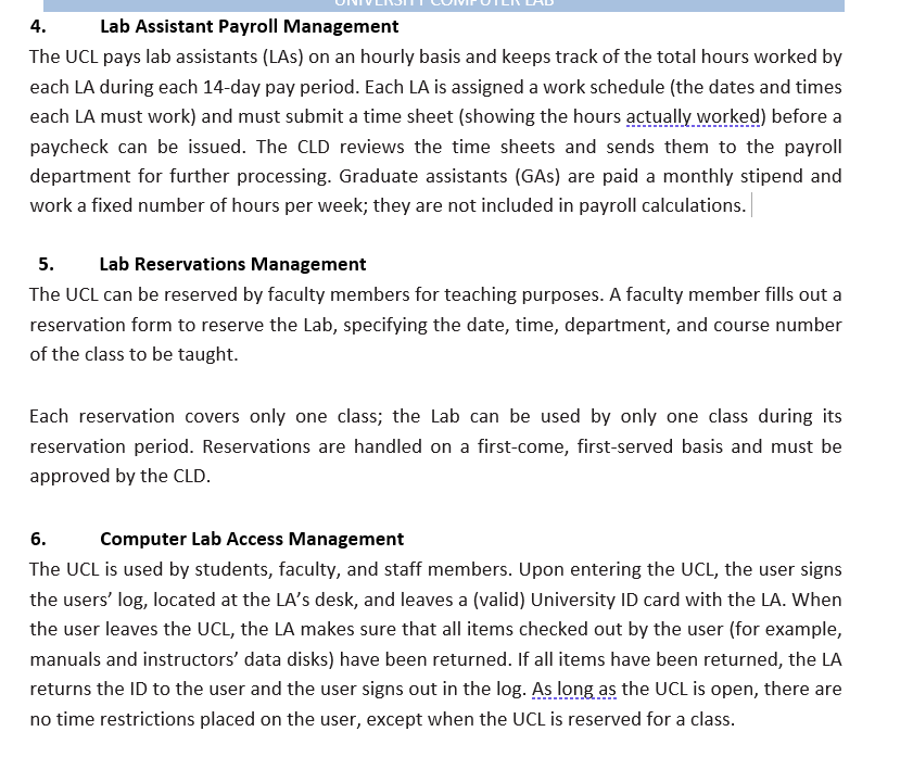 UNIVERSITY COMPUTER LAB O 01:) Read the details given | Chegg.com