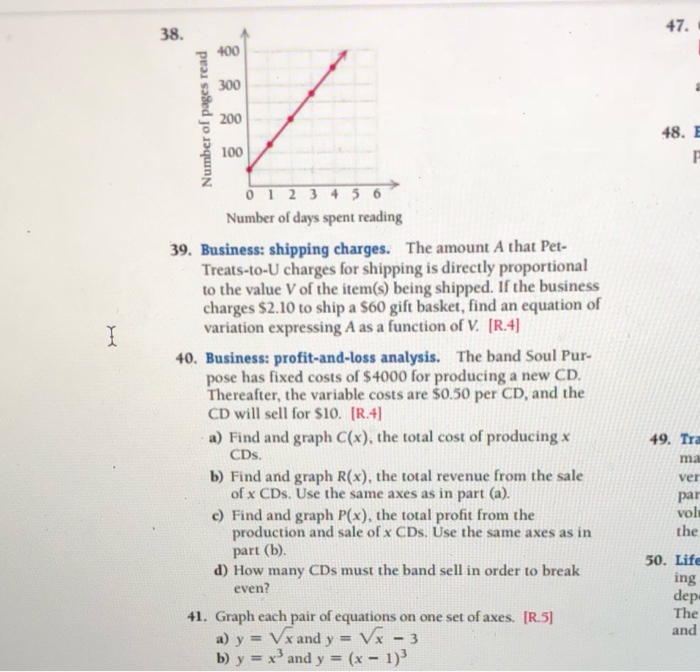 Solved 38. 400 47. 300 200 100 48. E 0 1 2 3 4 5 6 Number of | Chegg.com