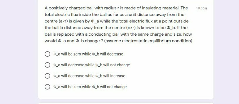 Solved 10 poin A positively charged ball with radius r is | Chegg.com