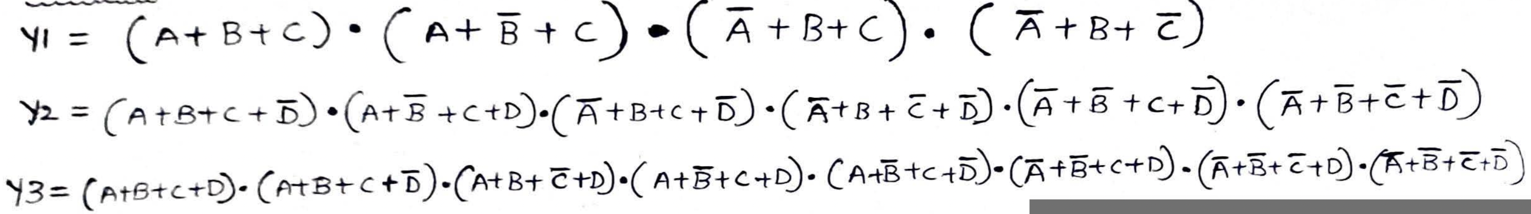 Solved Minimize the Boolean equations from above to the | Chegg.com