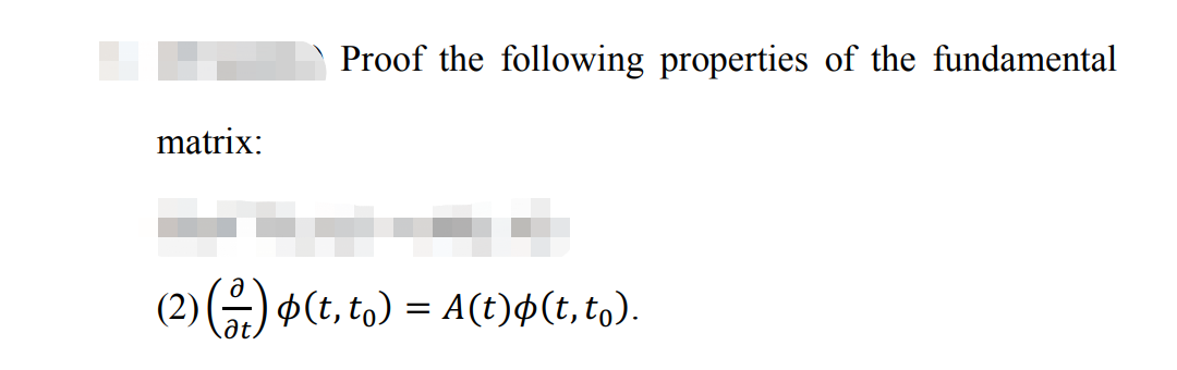 Solved matrix: Proof the following properties of the | Chegg.com