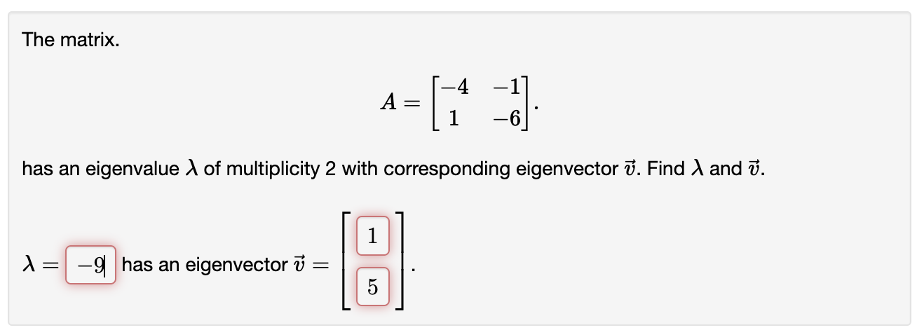 Solved If v1=[3−5] and v2=[52] are eigenvectors of a matrix | Chegg.com