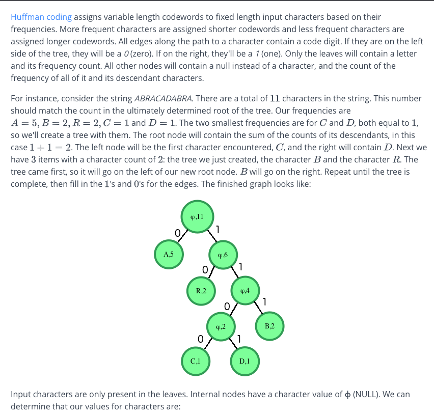 Solved Huffman Coding Assigns Variable Length Codewords To 7330