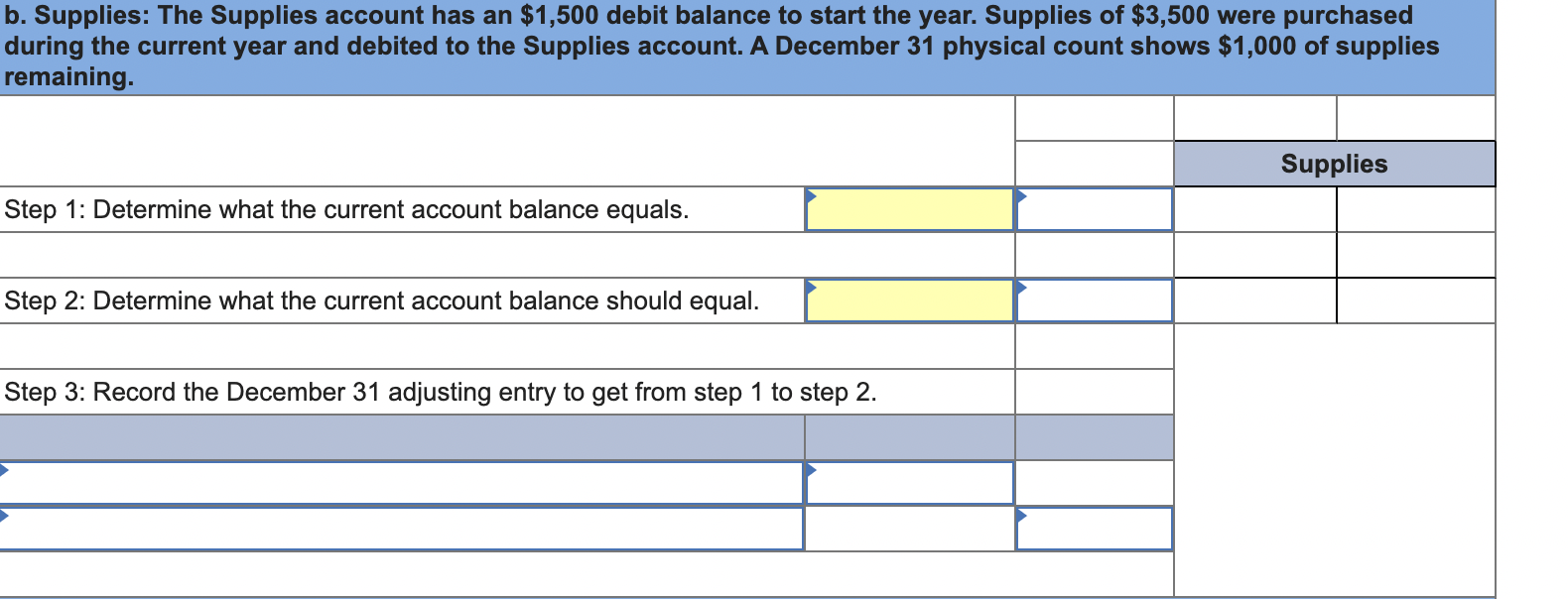 Solved For each separate case below, follow the three-step | Chegg.com