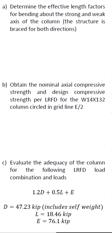 The lateral force resisting system of the following | Chegg.com