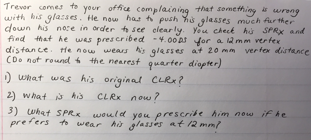Solved Trevor comes to your office complaining that | Chegg.com