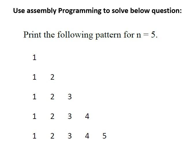 Solved N.B : Must use assembly programming language to solve | Chegg.com