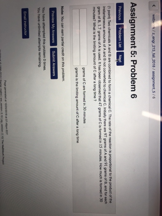 Solved webwork / z_engr 213 fall 2018/ assignment 5/6 | Chegg.com