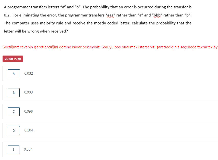 Solved A programmer transfers letters "a" and “b”. The | Chegg.com