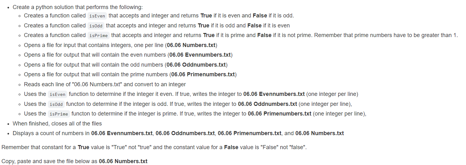 Solved - Create a python solution that performs the | Chegg.com
