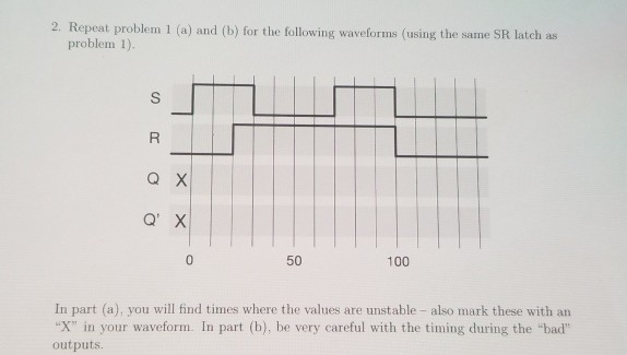 Solved 1. In Class 12 we learned about the SR latch. Below | Chegg.com