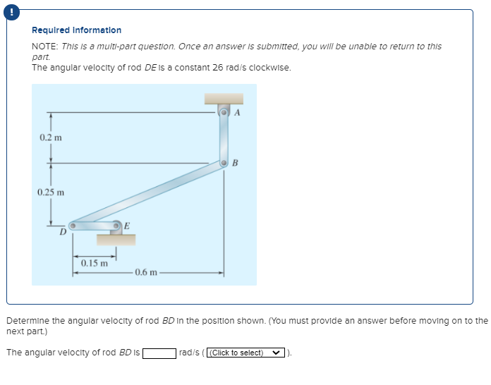 Solved Determine the angular acceleration of bar | Chegg.com