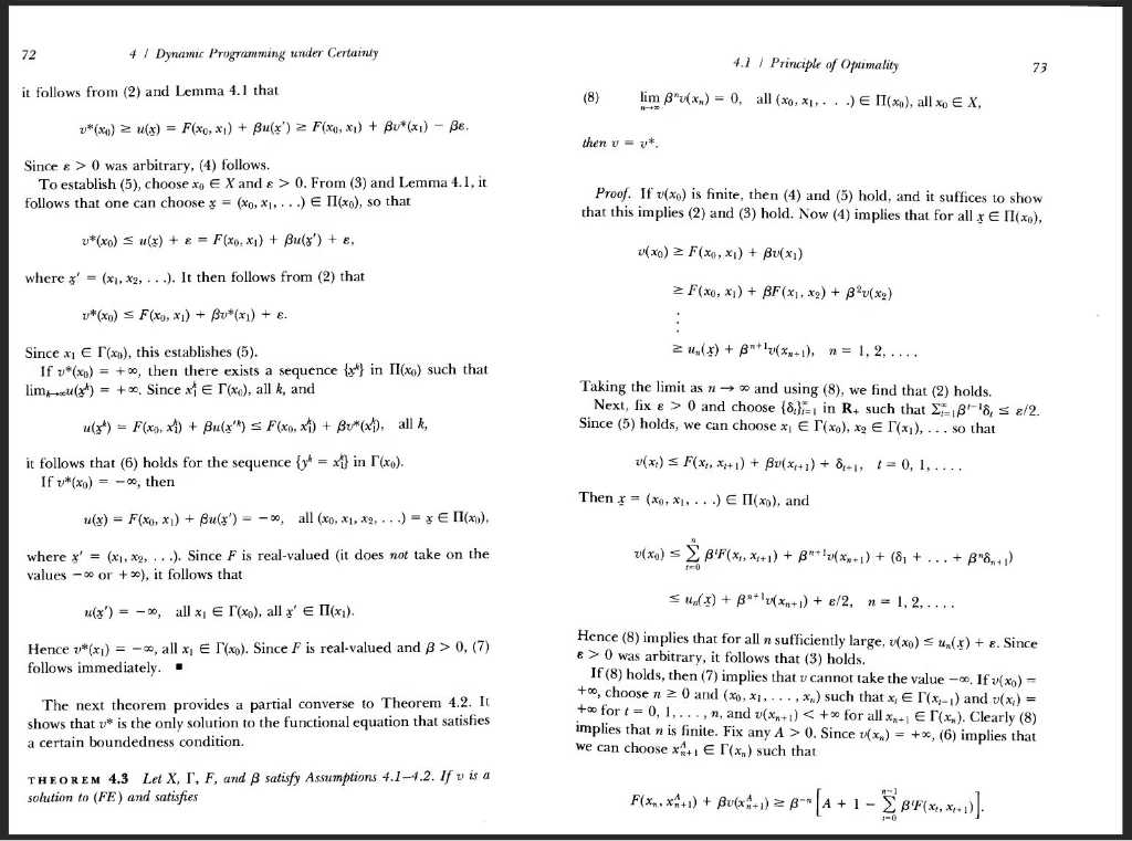 PRINCIPLE OF OPTIMALITY: SOLVE EXERCISE 4.7 SHOWN | Chegg.com
