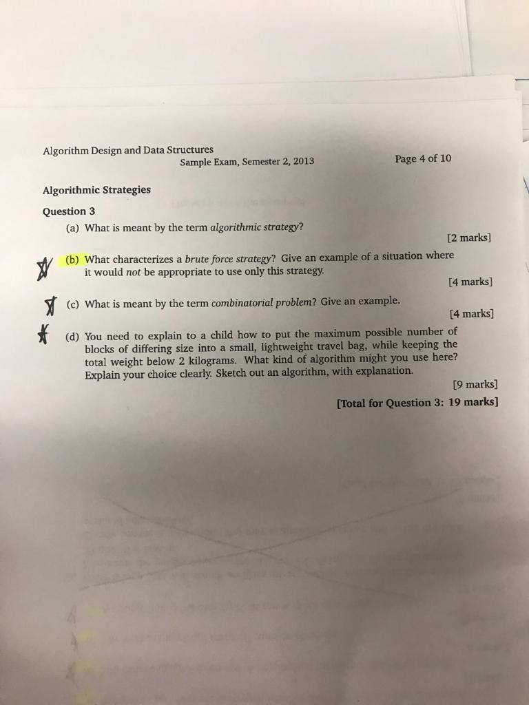 Solved Algorithm Design and Data Structures Page 4 of 10 | Chegg.com