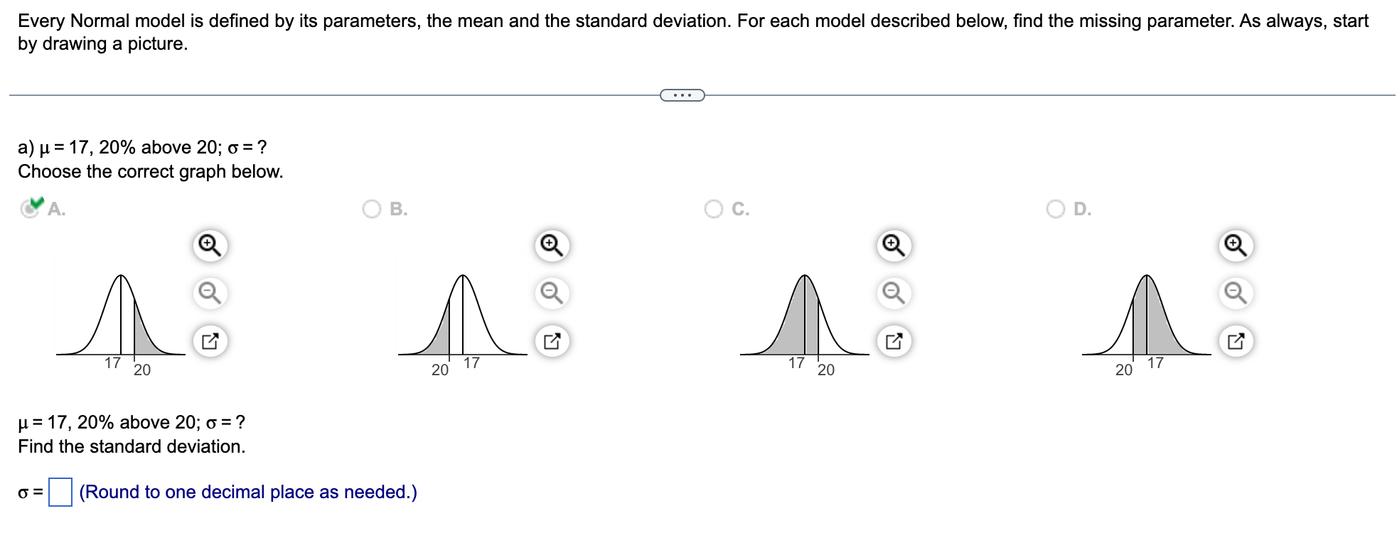 Solved Every Normal model is defined by its parameters, the | Chegg.com