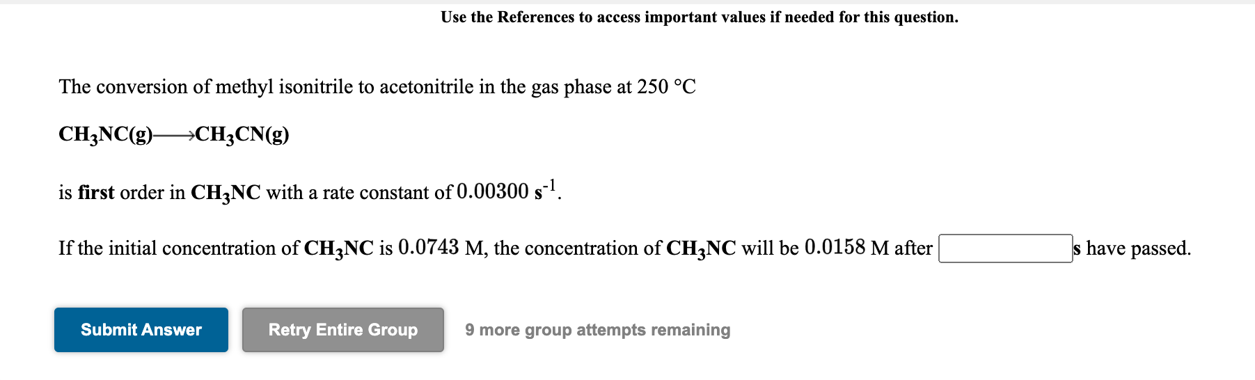 Solved Use the References to access important values if | Chegg.com