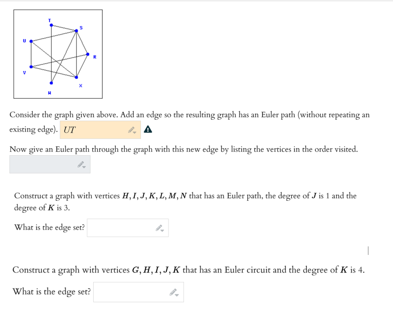 Consider the graph given above. Add an edge so the | Chegg.com