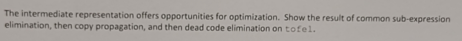 The intermediate representation offers opportunities | Chegg.com