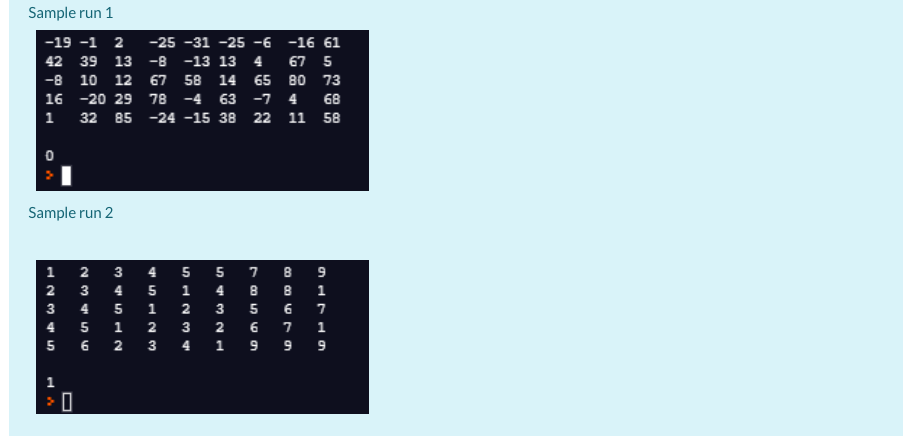 Solved Let us call a 2-dimensional array of integers a magic | Chegg.com