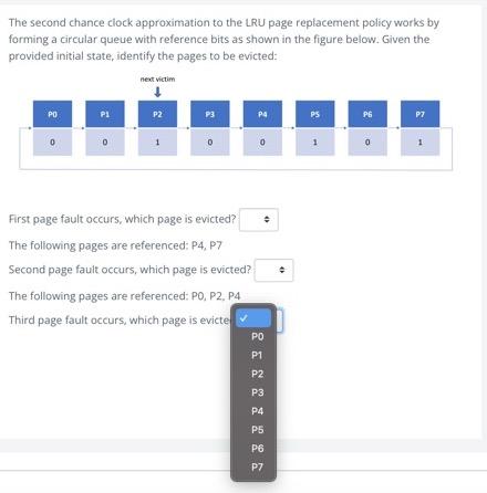 Solved The second chance clock approximation to the LRU page | Chegg.com
