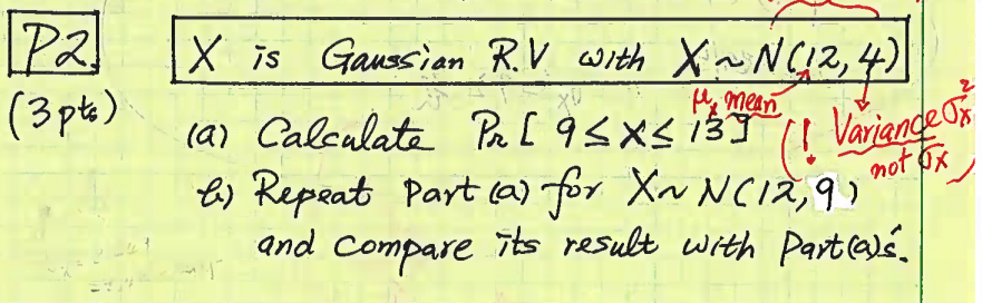 Solved X is Gaussian R.V with X∼N(12,4) (a) Calculate | Chegg.com