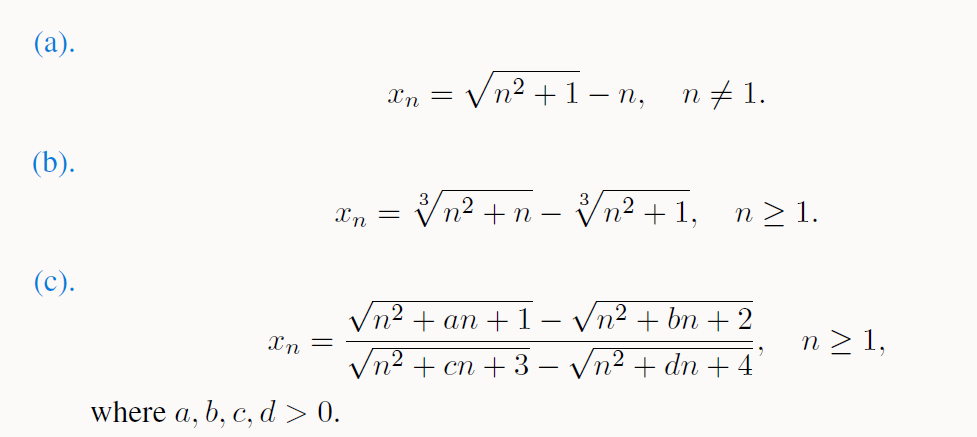 Solved Using theorems on limits, determine the convergence | Chegg.com