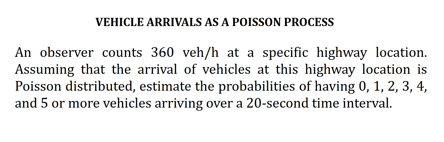 [Solved]: An observer counts 360veh/h at a specific highwa