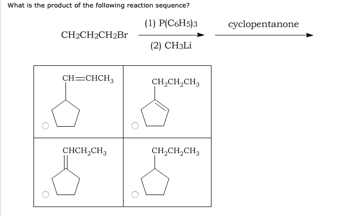 Solved What is the product of the following reaction | Chegg.com