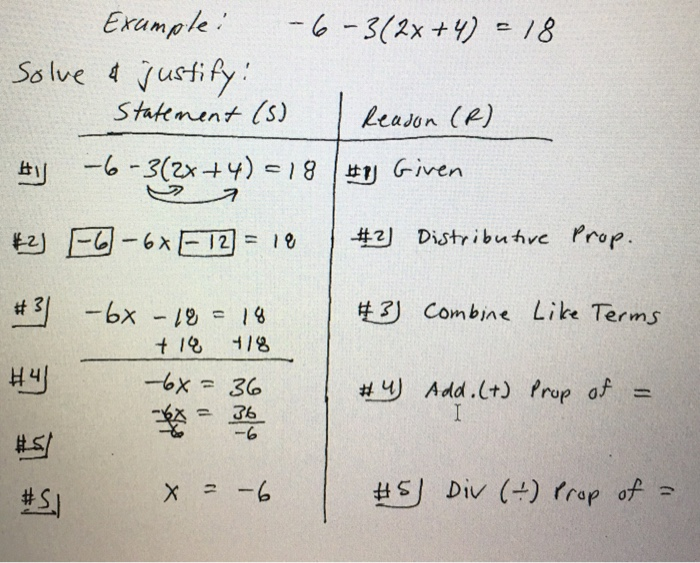 Solved Use the 2-column proof method to solve & justify | Chegg.com