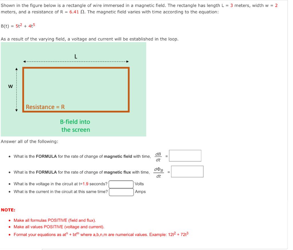 Solved Shown in the figure below is a rectangle of wire | Chegg.com