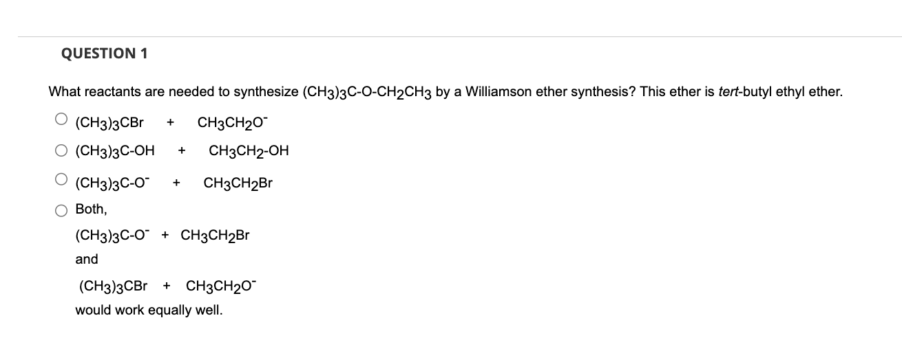 Solved What reactants are needed to synthesize | Chegg.com