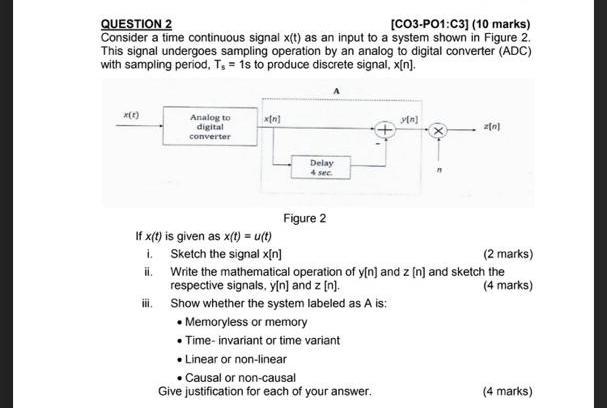 Solved QUESTION 2 [CO3-P01:03] (10 marks) Consider a time | Chegg.com