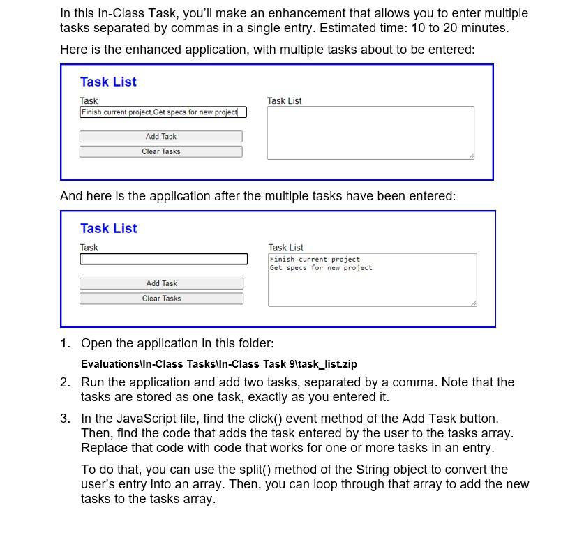 Solved here are the files index.html