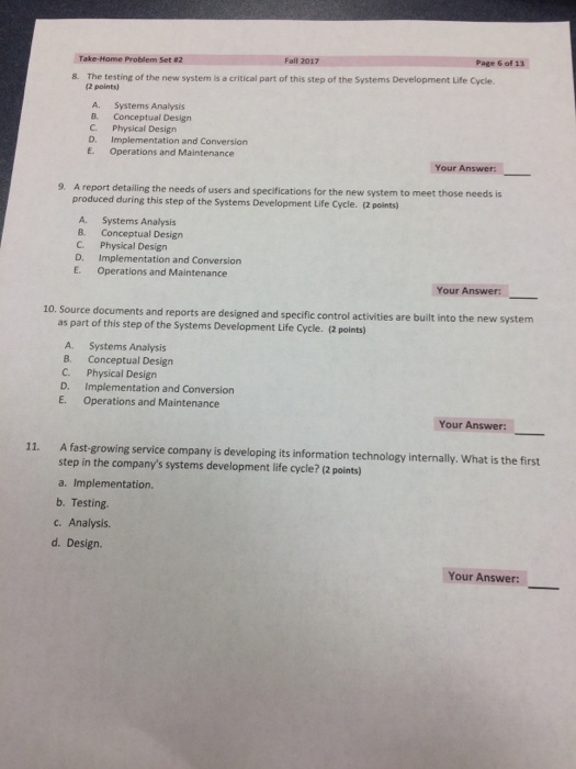 Solved Take Home Problem Set 82 Fall 2017 Page 5 Of 33 The