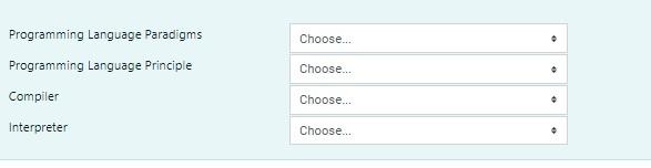 Solved Programming Languages Please match the following | Chegg.com