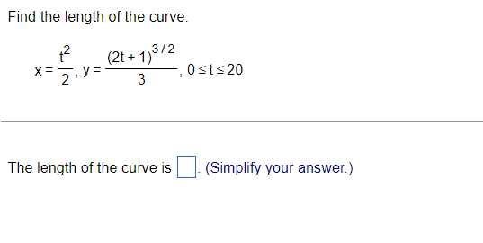 Solved Find the length of the curve. | Chegg.com