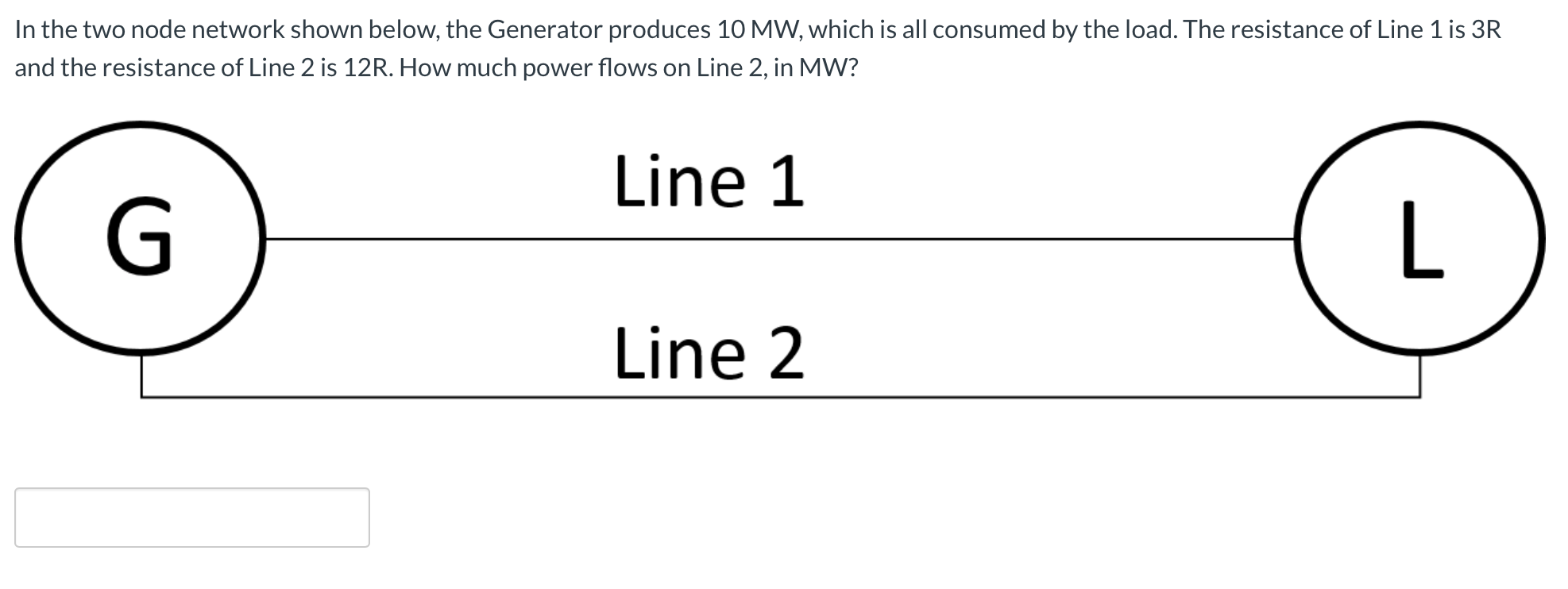 Solved In the two node network shown below, the Generator | Chegg.com