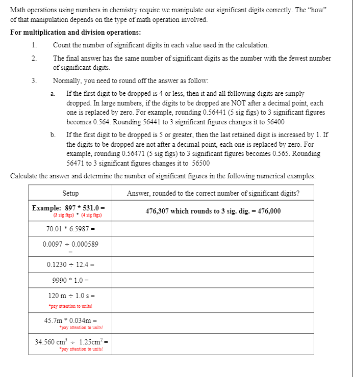 Solved INTRODUCTION TO MEASUREMENTS AND NUMBERS- PART I 1 | Chegg.com