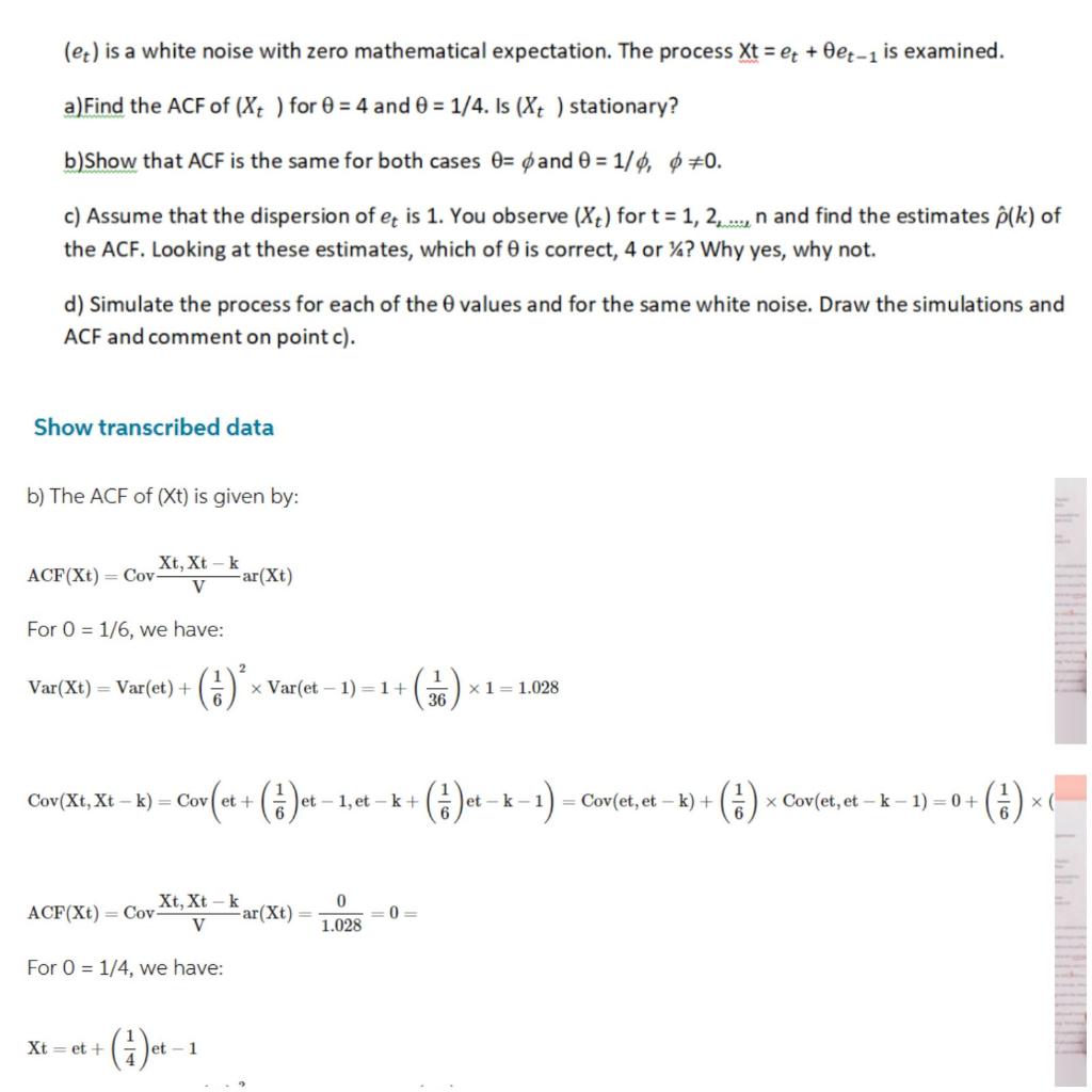 Solved Why θ = 1/6? Can you give a concrete answer for c and | Chegg.com