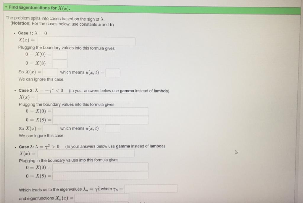 Solved In Your Answers Below For The Variable λλ Type The 
