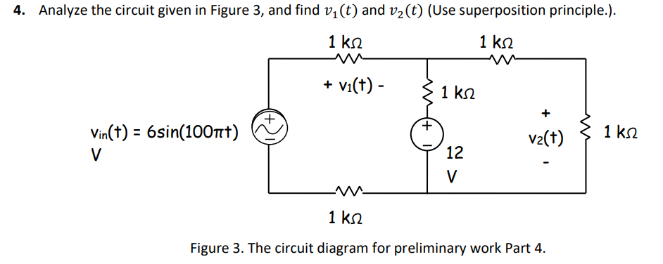 Solved Analyze the circuit given in ﻿Figure 3 , ﻿and find | Chegg.com