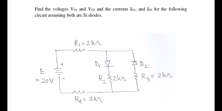 Solved Find the voltages Voi and Vp2 and the currents Ipi, | Chegg.com