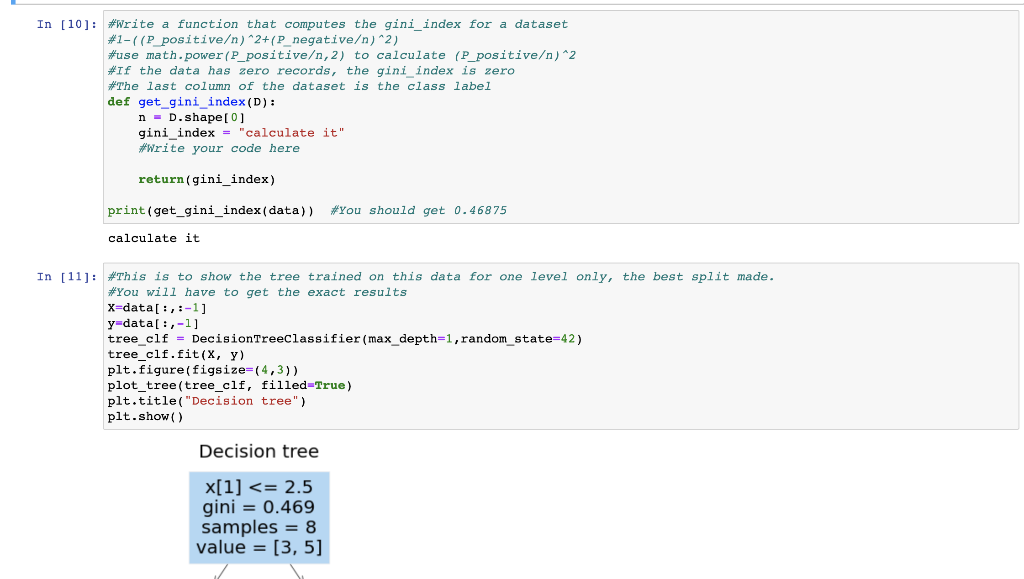 Solved Q2 (40 points) Finding the best split using gini | Chegg.com