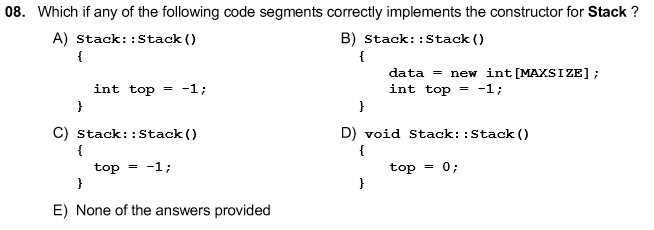 Solved // stack.h - complete header file for Stack ADT | Chegg.com
