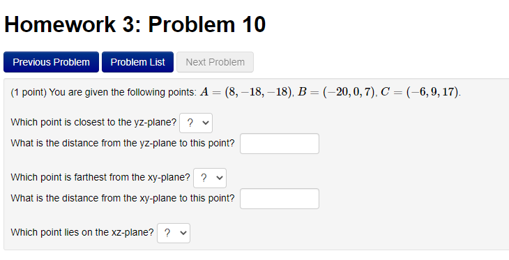 Solved Homework 3: Problem 10 Previous Problem Problem List | Chegg.com