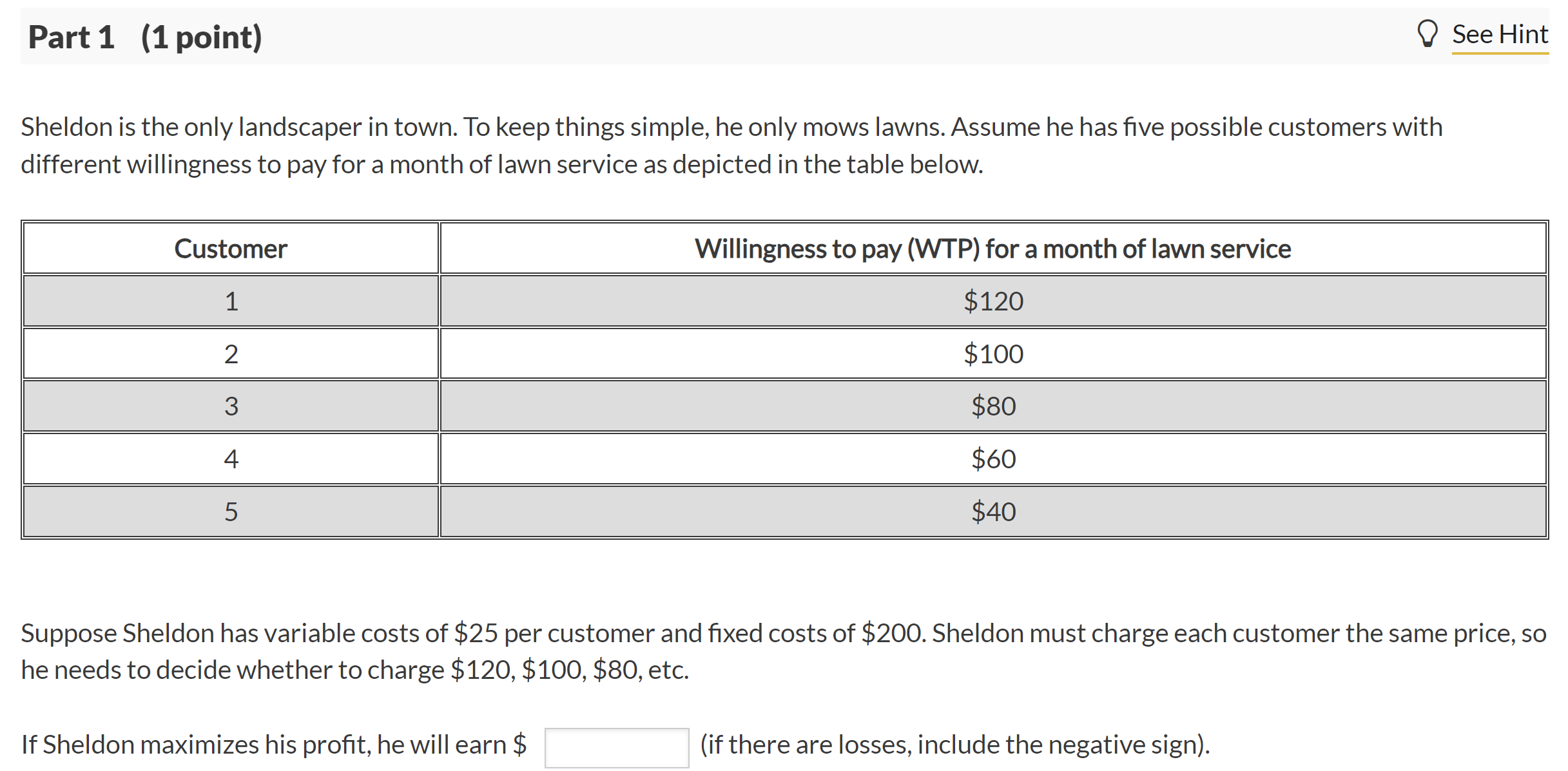 Solved Part 1 (1 point) See Hint Sheldon is the only | Chegg.com