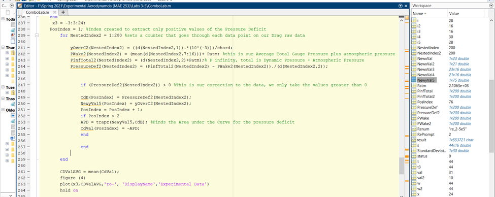 Solved Matlab Aerodynamics help/ Trapz() I am trying to | Chegg.com