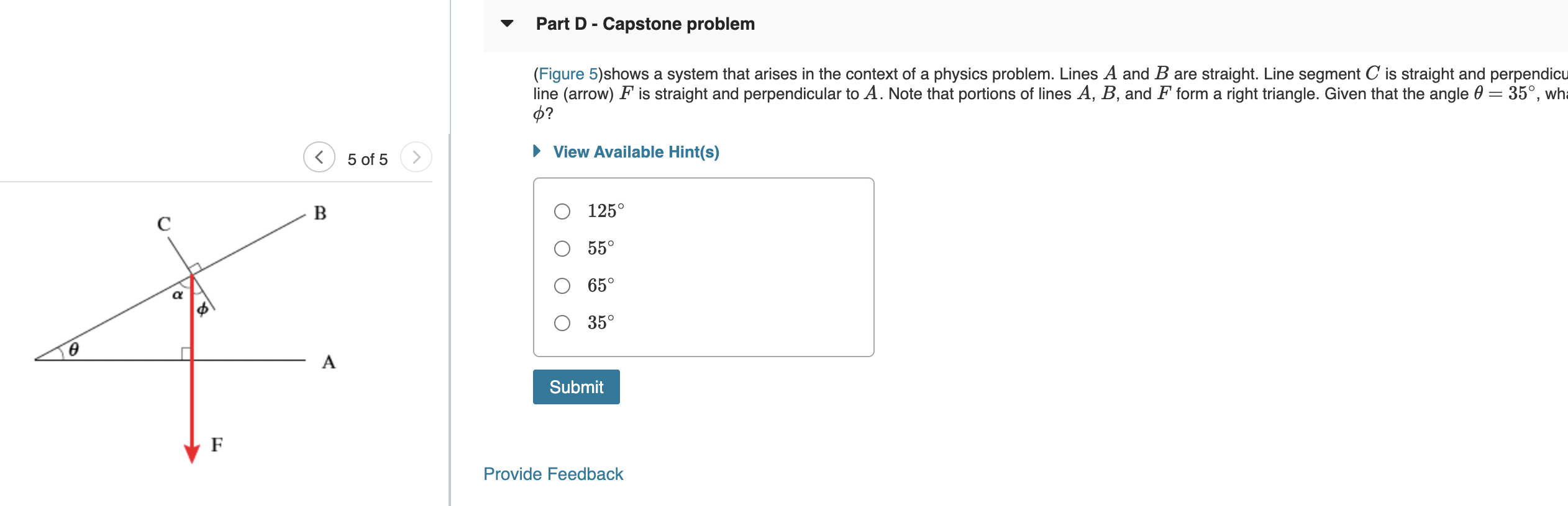 Solved Part D - Capstone problem (Figure 5)shows a system | Chegg.com