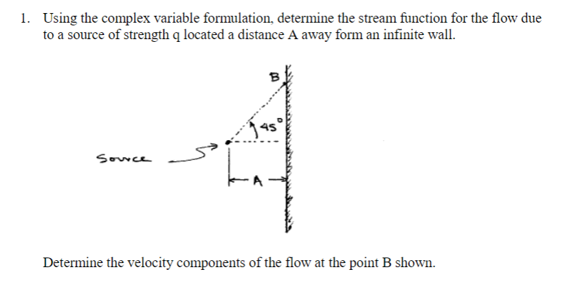 Solved 1. Using the complex variable formulation, determine | Chegg.com