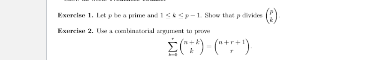 Solved Exercise 1. Let p be a prime and 1 | Chegg.com